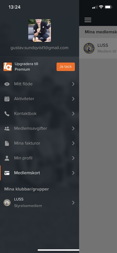 Nu funkar medlemskortet i Laget.se appen | LUSS | laget.se