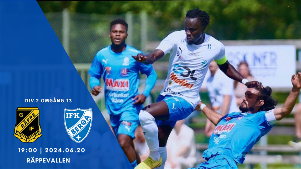 Truppen mot Räppe GoiF | IFK Berga A-trupp