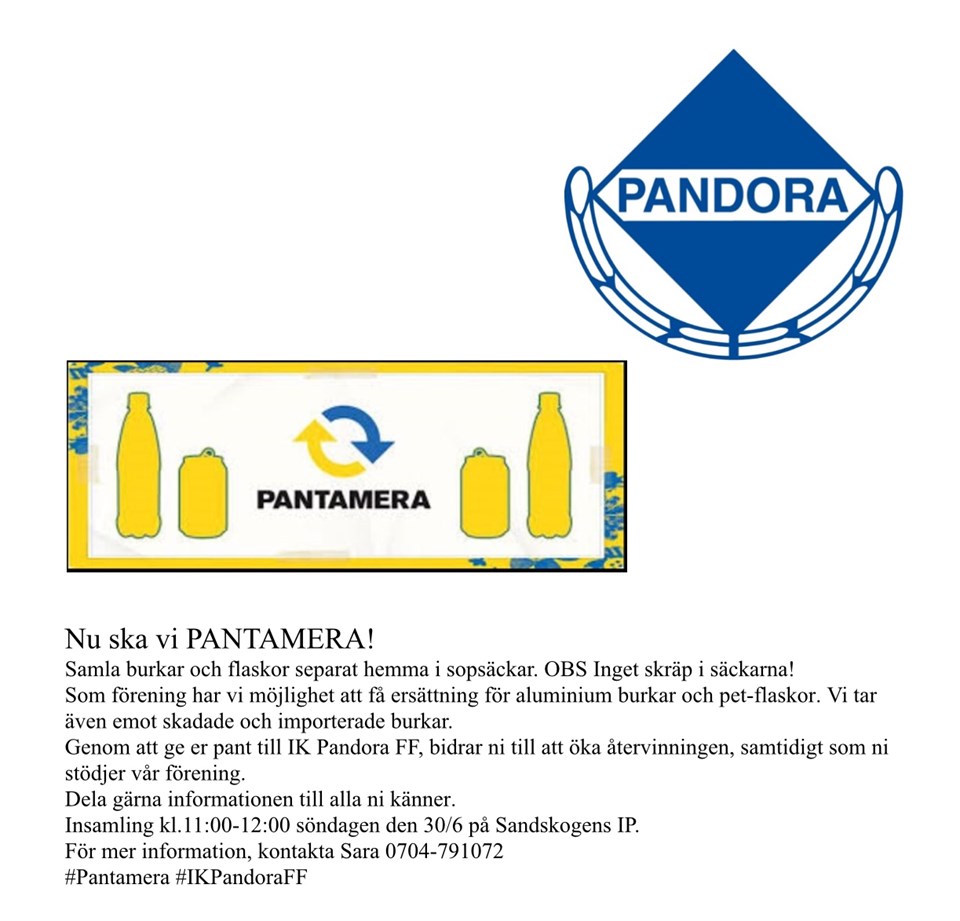 PANTAMERA | IK Pandora FF | laget.se